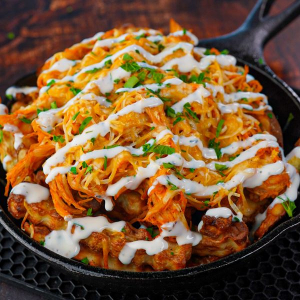 447 Cal Buffalo Chicken Loaded Fries – The Flexible Dieting Lifestyle